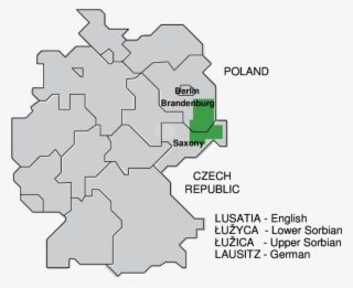 The Sorbian-speaking Region In Germany - 850x673 PNG Download - PNGkit