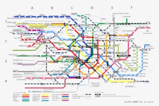 Tokyo Subway Map - 720x483 PNG Download - PNGkit