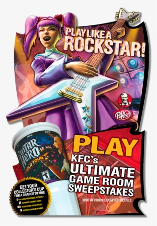 Kfc/guitar Hero Stand Up Display - 560x776 PNG Download - PNGkit