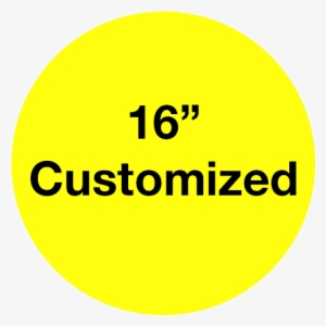 16" Custom Yellow Safety Floor Stickers, Circle - Floor Marking Tape ...
