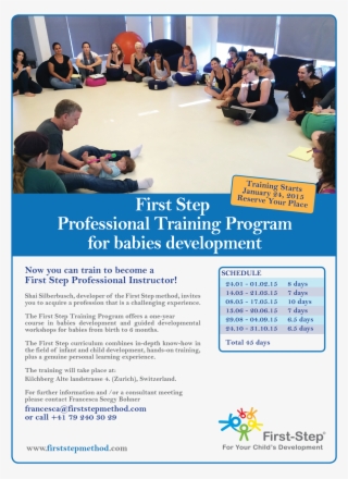 First Step Professional Training Program For Babies - 1256x1706 PNG ...