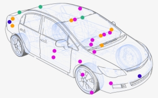 Locations Of Car Sensors That Collect Data - 1010x632 PNG Download - PNGkit