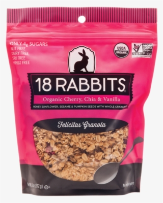 18 Rabbits Organic Cherry, Chia, And Vanilla Granola - 600x600 PNG ...