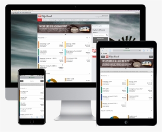 Responsive Online Banking Tablet Iphone - 1086x777 PNG Download - PNGkit