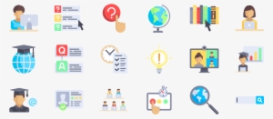 E Learning Icons Png Transparent Background - 1200x548 PNG Download ...