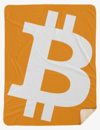 Bitcoin Symbol Premium Large 60 X 80 Sherpa Blanket - 1155x1155 PNG ...