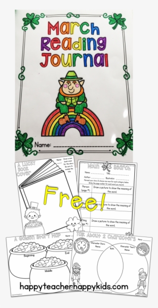 March Reading Journal Freebie Pinnable Image - 848x1024 PNG Download ...