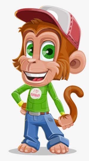 Bo Nobo The Cute Monkey - Cartoon - 957x1060 PNG Download - PNGkit