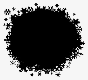 Snowflake Border Png Transparent - Circle - 400x366 PNG Download - PNGkit