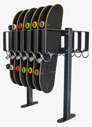 Skateboard Lock Security Rack Brute 12 Short Side View - 700x550 PNG ...