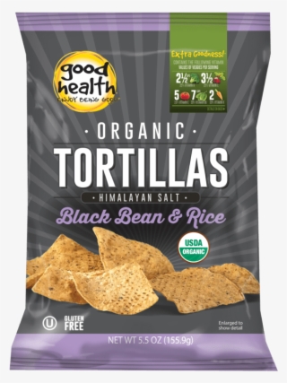 Good Health Organic Black Bean & Rice Tortilla Chips - 587x768 PNG ...