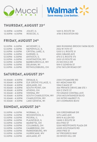Walmart In-store Demos Dates And Times New - 800x1209 PNG Download - PNGkit