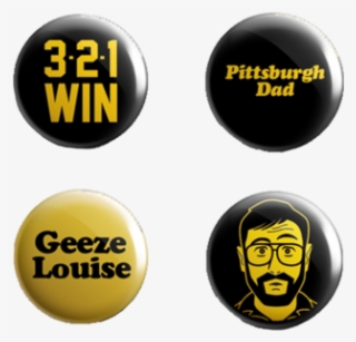 Pittsburgh Dad Button Pack - 600x717 PNG Download - PNGkit