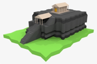 Ancient Temple A 3d Model Made In Blender - 1920x1080 PNG Download - PNGkit