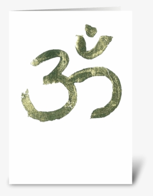 Om Symbol Greeting Card - Calligraphy - 700x792 PNG Download - PNGkit