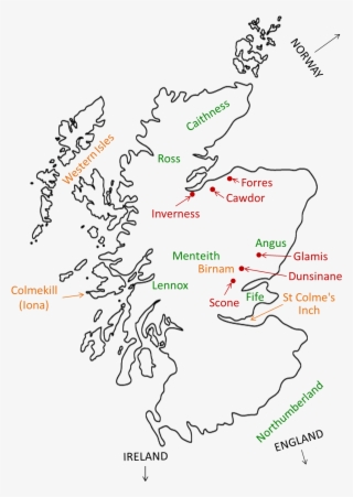 Map Of Macbeth Setting - 1054x1430 PNG Download - PNGkit