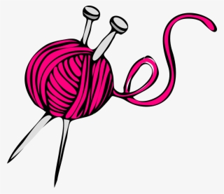 Pink Knit Yarn Needles Wool Transparent Image - 1280x1110 PNG Download ...