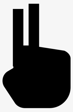 Two Fingers Icon - Illustration - 1600x1600 PNG Download - PNGkit