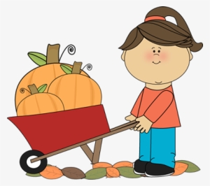 Farm Clipart Wheelbarrow - Pumpkin Picking Clip Art - 400x355 PNG ...