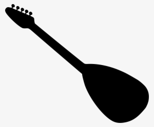 Big Image - Lute Silhouette - 2400x1991 PNG Download - PNGkit