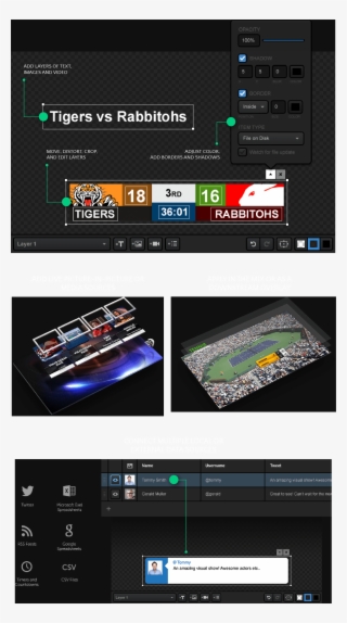 Powerful, Layered Broadcast Graphics - 1504x2699 PNG Download - PNGkit