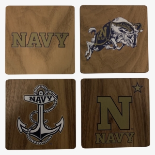 Us Naval Academy Walnut Coaster Set - 2000x2000 PNG Download - PNGkit
