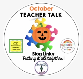 Teacher Talk October - Label - 668x632 PNG Download - PNGkit