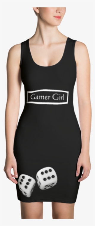 Gamer Girl Black Dice Dress - Dress - 600x600 PNG Download - PNGkit