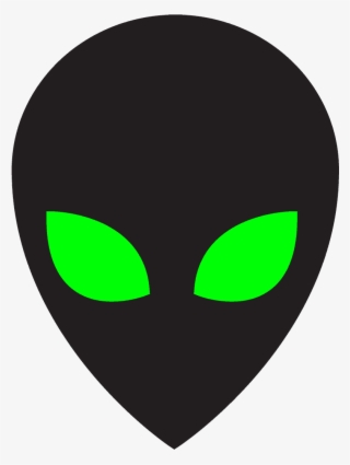 Green Outline Of A Alien Head - Circle - 2134x2134 PNG Download - PNGkit