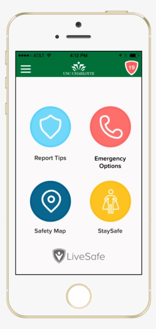 The Home Screen Of The Livesafe Application - Livesafe App - 468x936 ...