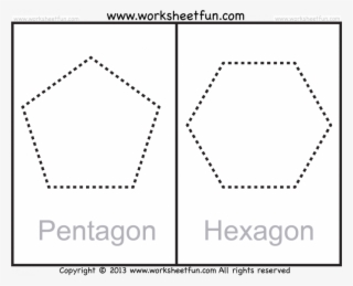 Crescent Shape Tracing Worksheets - Pentagon And Hexagon Shape ...