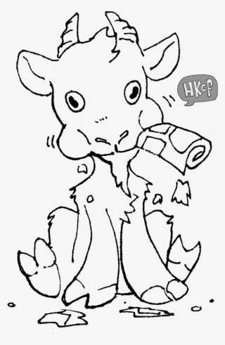 Bw Goat Comic - Cartoon - 1000x1475 PNG Download - PNGkit