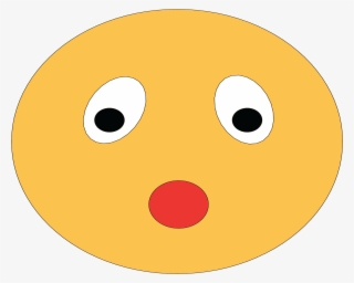 Emoji Screaming, 100 Cm - Circle - 3000x1373 PNG Download - PNGkit