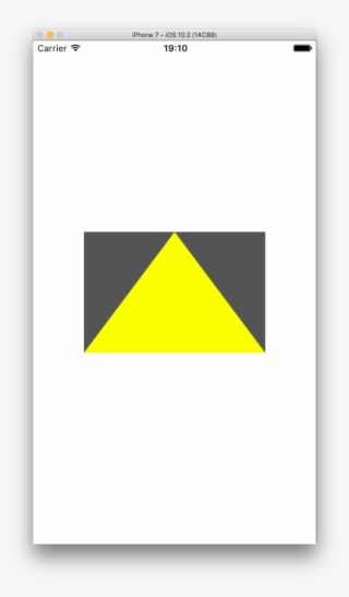 Obviously, Our New Shape Layer Is A Nice Yellow Triangle - Triangle ...