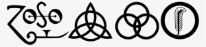 Open - Led Zeppelin Symbols - 2000x462 PNG Download - PNGkit