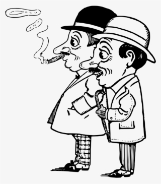 Two Gents With Hats - Cartoon - 800x800 PNG Download - PNGkit