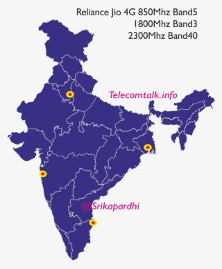 Jio-4g - Map Of India Infographic - 2117x2563 PNG Download - PNGkit