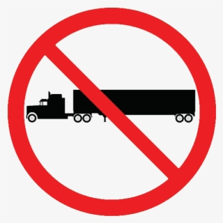 Truck Not Allowed - 600x609 PNG Download - PNGkit