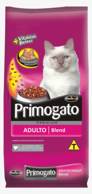 Cats Adults - Blend - Ração Primogato - 530x580 PNG Download - PNGkit