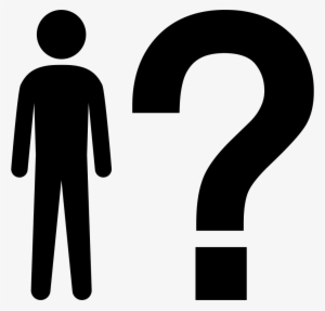 Man Standing Beside A Question Mark Comments - Affected Icon - 982x940 ...