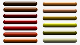 Button, Icon, Oblong, Shiny, Red, Brown, Orange, Yellow - ปุ่ม กด สี ...