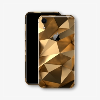Iphone Xr Print Custom Signature Gold Mirror Skin Wrap - Smartphone ...