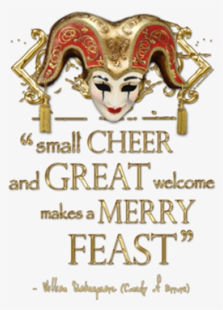Shakespeare Comedy Of Errors Feast Quote T-shirt - Poster - 674x518 PNG ...