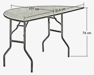 7ft Round Wooden Folding Trestle Table Technical Drawing - Folding ...
