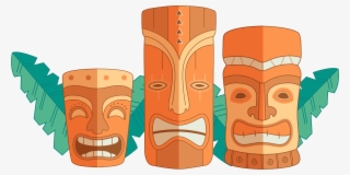 Drawing Cartoon Hand Painted Mask Poster Ⓒ - Illustration - 4562x2286 ...