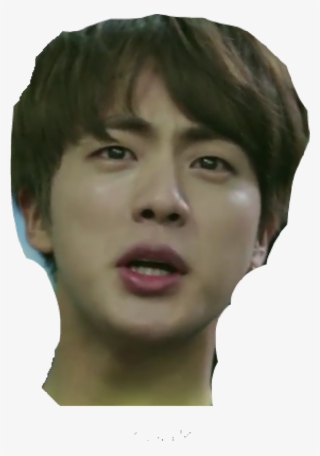 Army Bts Jin Meme Momo Sticker - Bts Meme Face Jin - 727x593 PNG ...