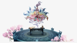 Hand Painted Cartoon Altar Transparent Decorative - Centrepiece ...