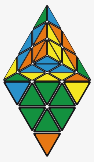 Pretty Patterns Pyraminx - Triangle - 440x762 PNG Download - PNGkit