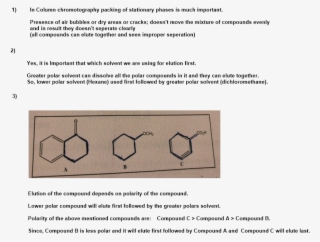 1) In Column Chromotography Packing Of Stationary Phases - Diagram ...