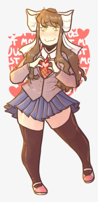Ddlc Self Insert Monika Cosplay My Art Cartoon 420x750 Png Download Pngkit